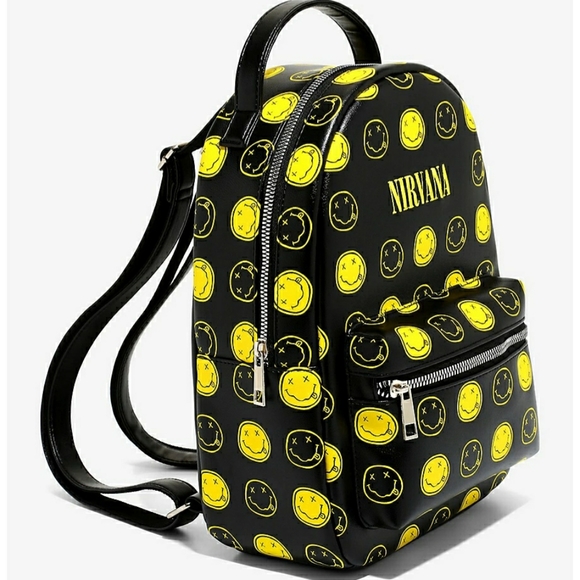 Hot Topic | Bags | Nirvana Smile Logo Backpack | Poshmark